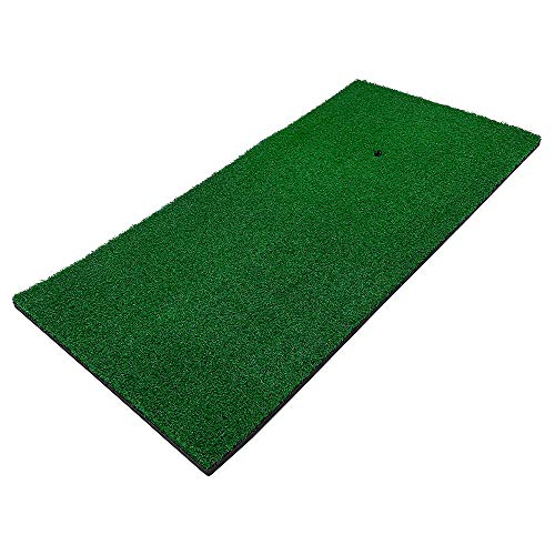 Golf Mat with Tee. Perfect for Home Practice in The Backyard or Inside with a net or Simulator. Use for Full Shots or Chipping. (Large - 12" X 24")