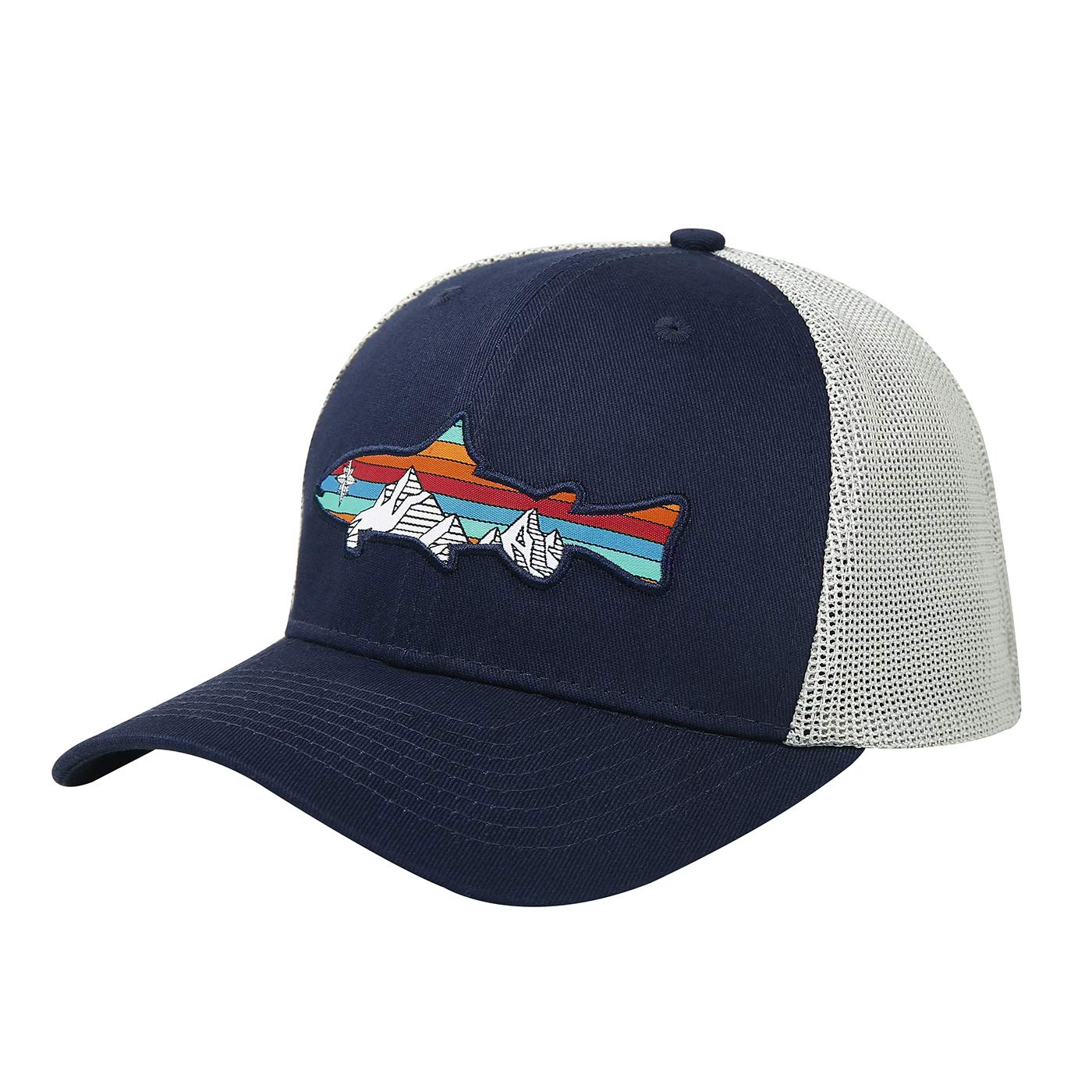 HDE Men Fishing Hats Trucker Hat Flexible Fit Mesh Fitted Baseball Cap