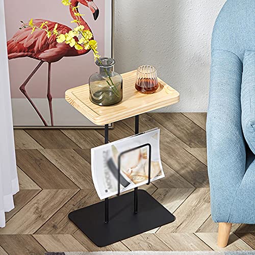 GHGHF Living Room Sofa Wood Small Side Table Simple Storage Small Table Bedroom Bedside Table