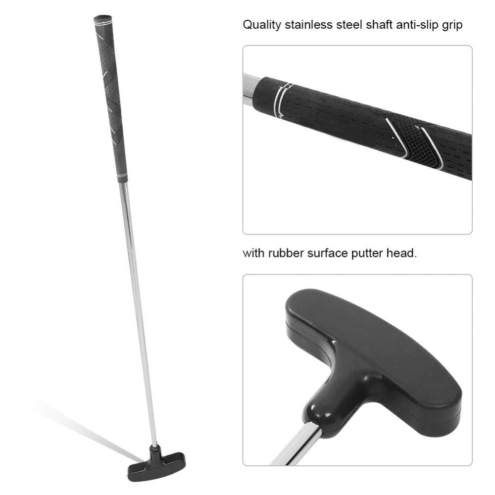 Golf Putter, Mini Putter, 3 Colors with Anti-Slip Grip Two-Way Putter Durable to Use for Kids Adults Putter Both Right Handed and Left Handed Children(Black)