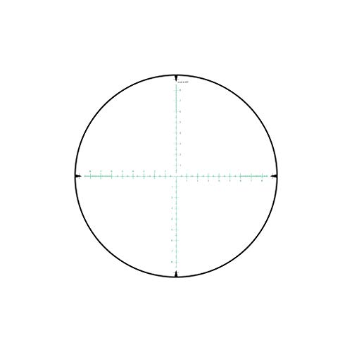 Hi-Lux Optics UD530X56 Uni-Dial 5-30 x 56 34mm Tube Rifle Scope with Green Illuminated MIL Ranging Reticle, Black