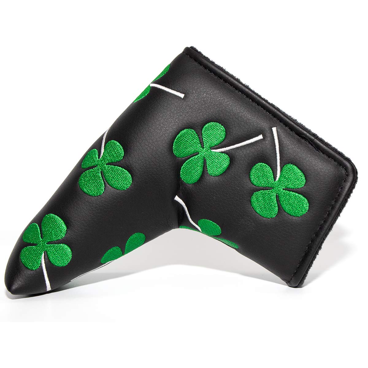 Golf Putter Cover Blade,Putter Covers Golf Club Head Covers Putter Headcover for Blade Leather Golf Putter Head Covers with Magnetic for Odyssey 2 ball Scotty Cameron Taylormade Callaway (Black 2)