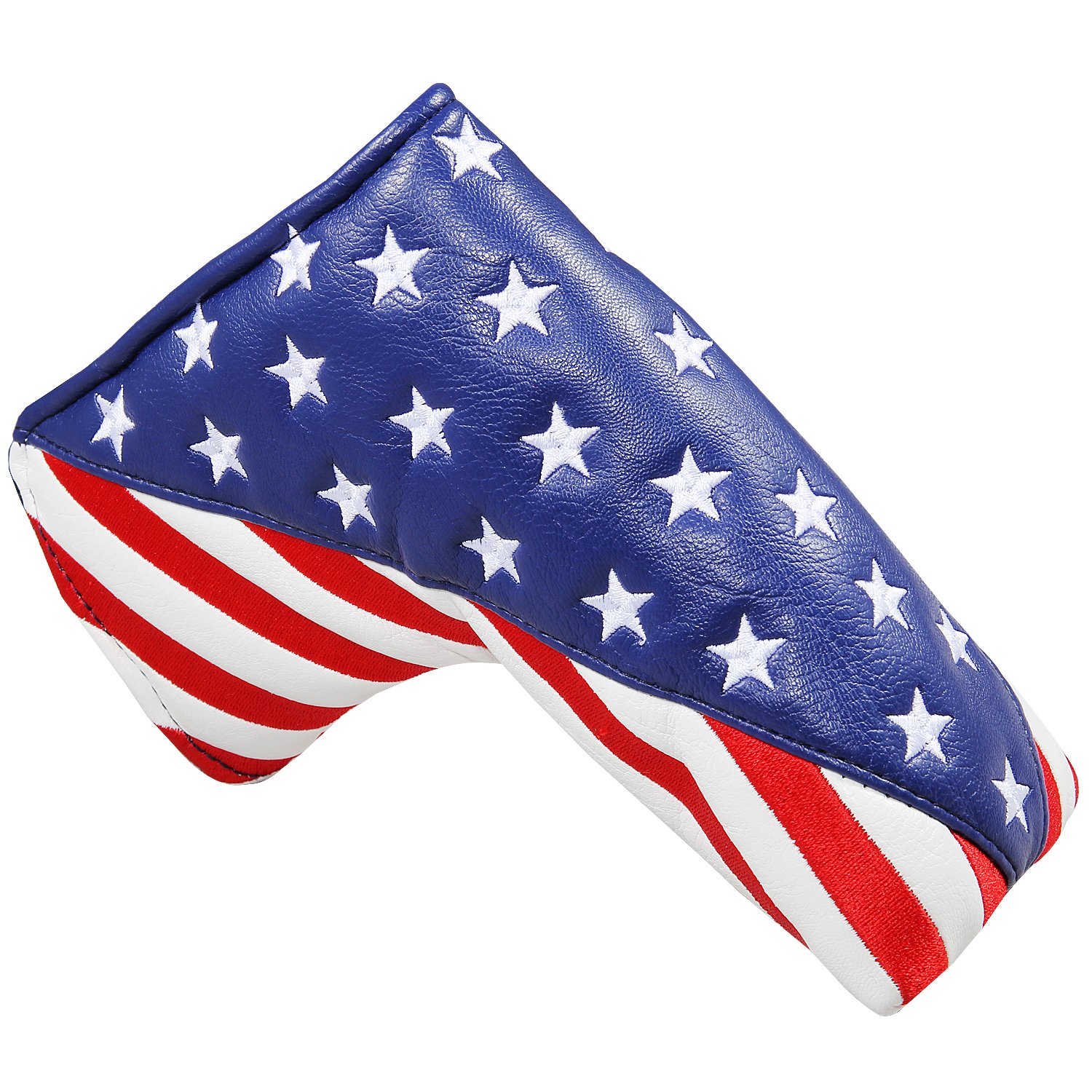 Golf Stars and Stripes Golf Putter Club Head Cover Headcover (for Blade Putter)