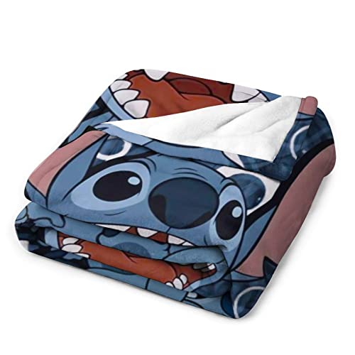 TNHPYEG DIY American Animated Throw Blanket, Flannel Plush Blankets and Throws for Better Sleep, Quality Air Conditioned Blanket 40"x50"