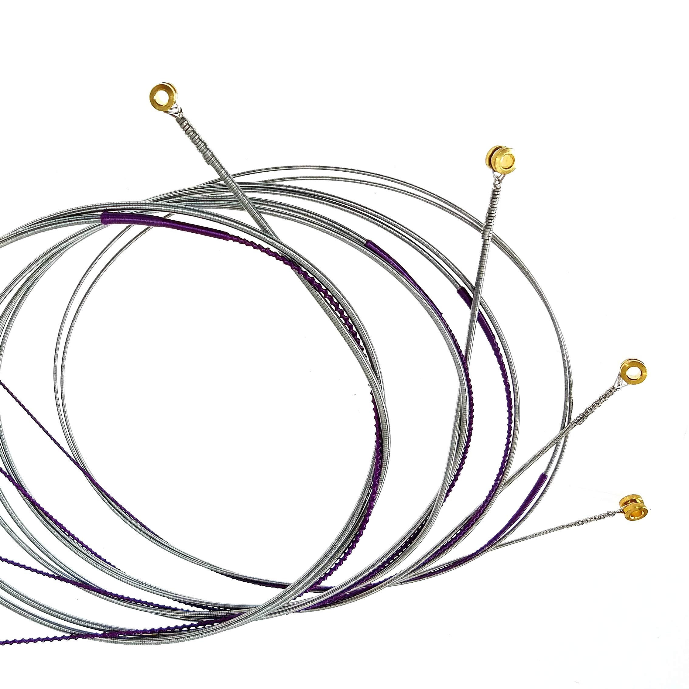 GHS Strings Medium Scale, 4-String Bass Precision Flats, Stainless Steel Flatwound, 35.5" Winding, Light (.045.095) (3120)