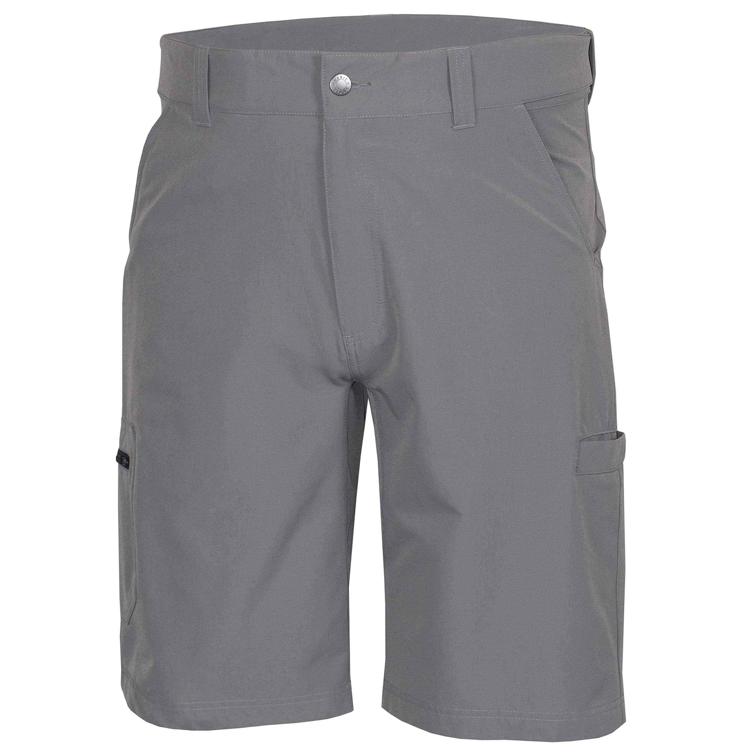 HABIT Men's Cedar Bay Fishing Short, Brushed Nickel, 2X-Large