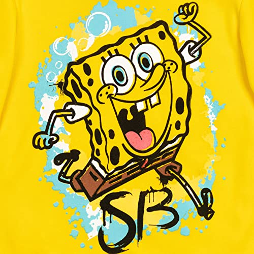 SpongeBob SquarePants Little Boys Fleece Fashion Pullover Hoodie Yellow 4