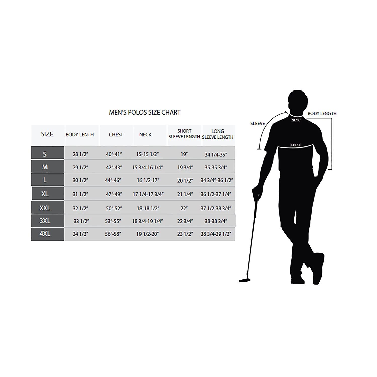 Greg Norman Men's Long Sleeve Performance Polo | Men's Long Sleeve Advantage Golf Polo Shirt - Black X-Large