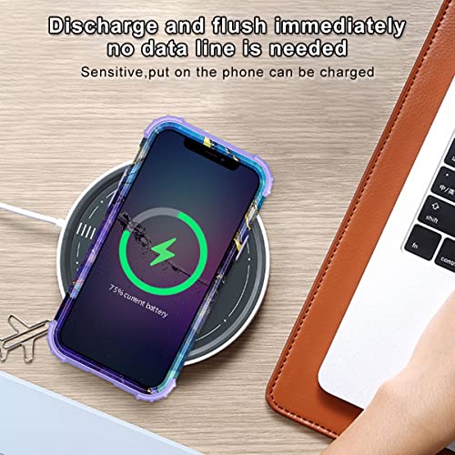 Rancase for iPhone 12 Case,iPhone 12 Pro Case,Three Layer Heavy Duty Shockproof Hard Plastic Bumper +Soft Silicone Rubber Case for iPhone 12/12 Pro,Purple