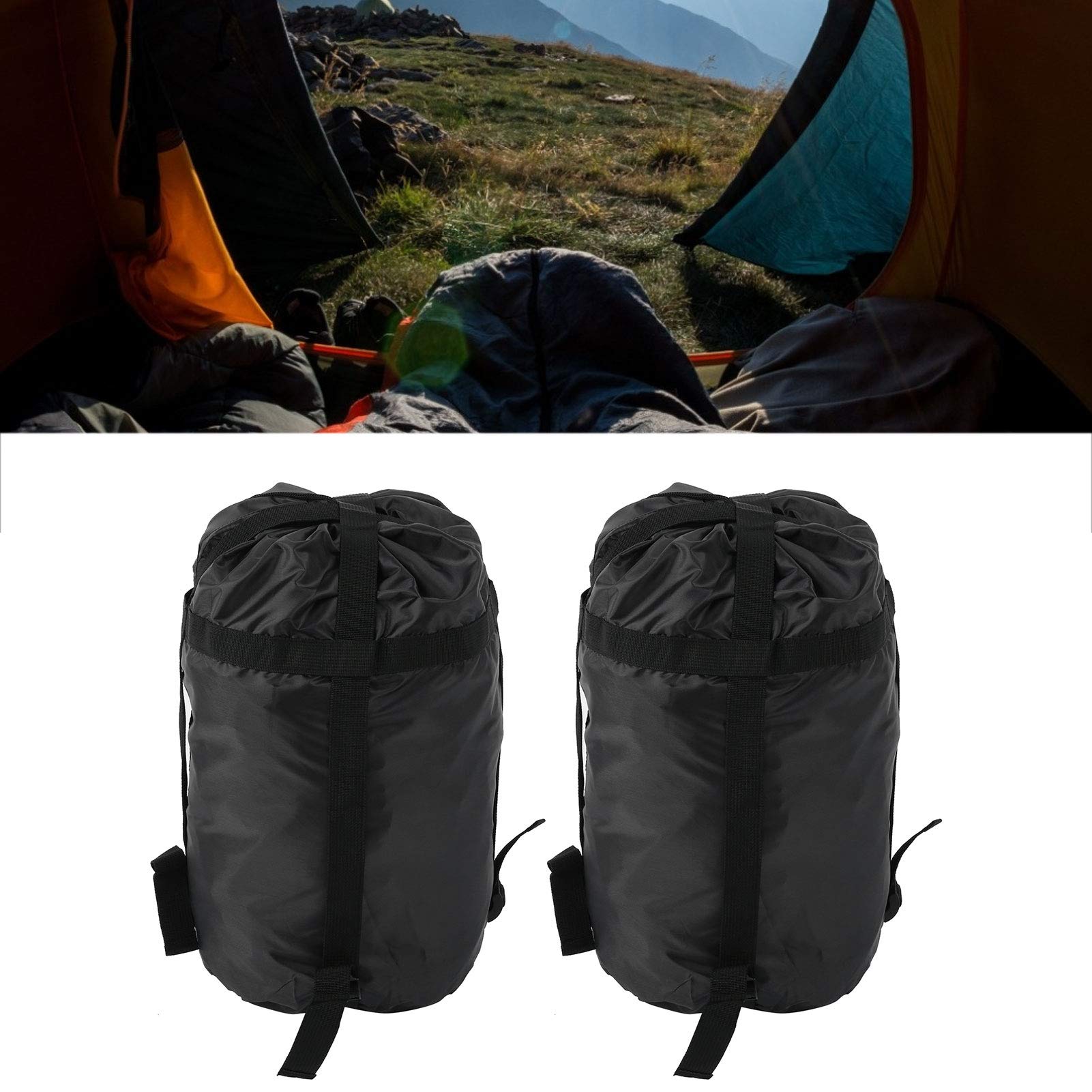 Horoper Sleeping Bag, 2Pcs Outdoor Camping Sleeping Bag, Travel Adult Compression Storage Bag for Outdoor Living