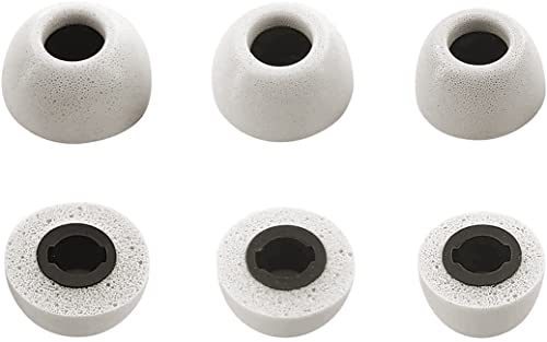 Rqker Foam Eartips Compatible with Sony WF-1000XM4 Earbuds, 3 Pairs S/M/L Size Soft Memory Foam Replacement Ear Tips Earbud Tips Foam Eartips Compatible with Sony WF-1000XM4, Gray SML
