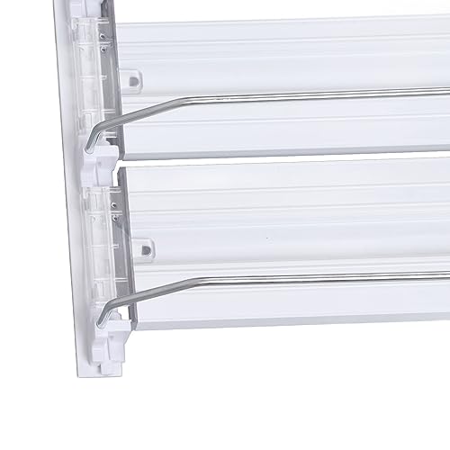 Refrigerator Soda Can Organizer, Drink Automatic Pusher Glide ABS Width White for Supermarkets (38cm)