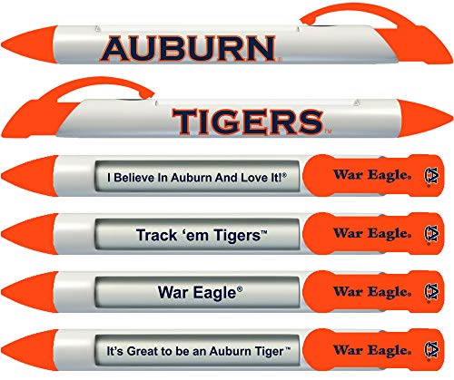 Greeting Pen Auburn Tigers 4" X 6" Notebook / 2 Pen Set (1111M2)