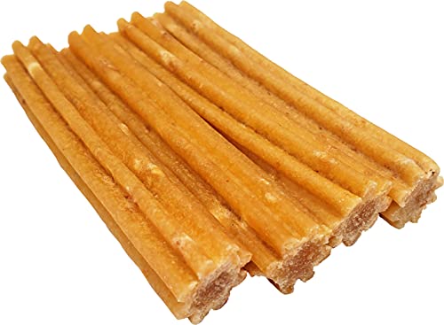 Yellow Yak Churro Chew | USA Made | Lactose - Soy - Grain - Gluten Free | for All Dogs | 4 Churro Chews | Real Cheese & Peanut Butter Flavor