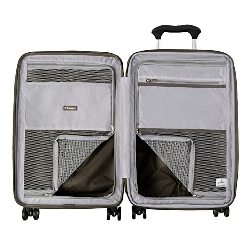 Travelpro Maxlite Air Hardside Expandable Luggage with 8 Spinner Wheels, Lightweight Hard Shell Polycarbonate Suitcase, Slate Green, Carry-On 21-Inch