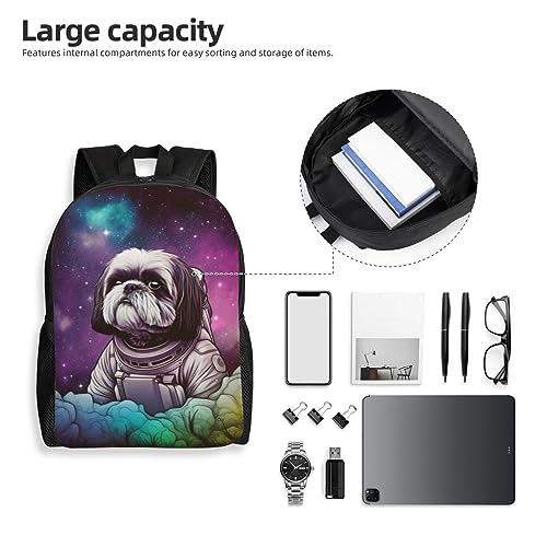 Xerial Shih Tzu Backpack Waterproof Anti Theft Durable Light Laptop Bag Backpacks For Women Men Travel Gym Backpack