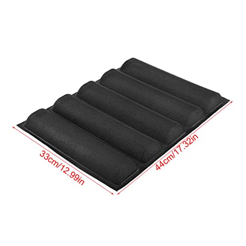 Silicone Baguette Pan French Bread Pans Oblong Shape Bread Molds 5 Loaf French Bakeware Tray for Baking Cooking Kitchen