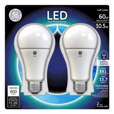 GE Lighting 234988 4.5W A15 Shape White DH Plus Reveal LED Light Bulb - Pack of 22