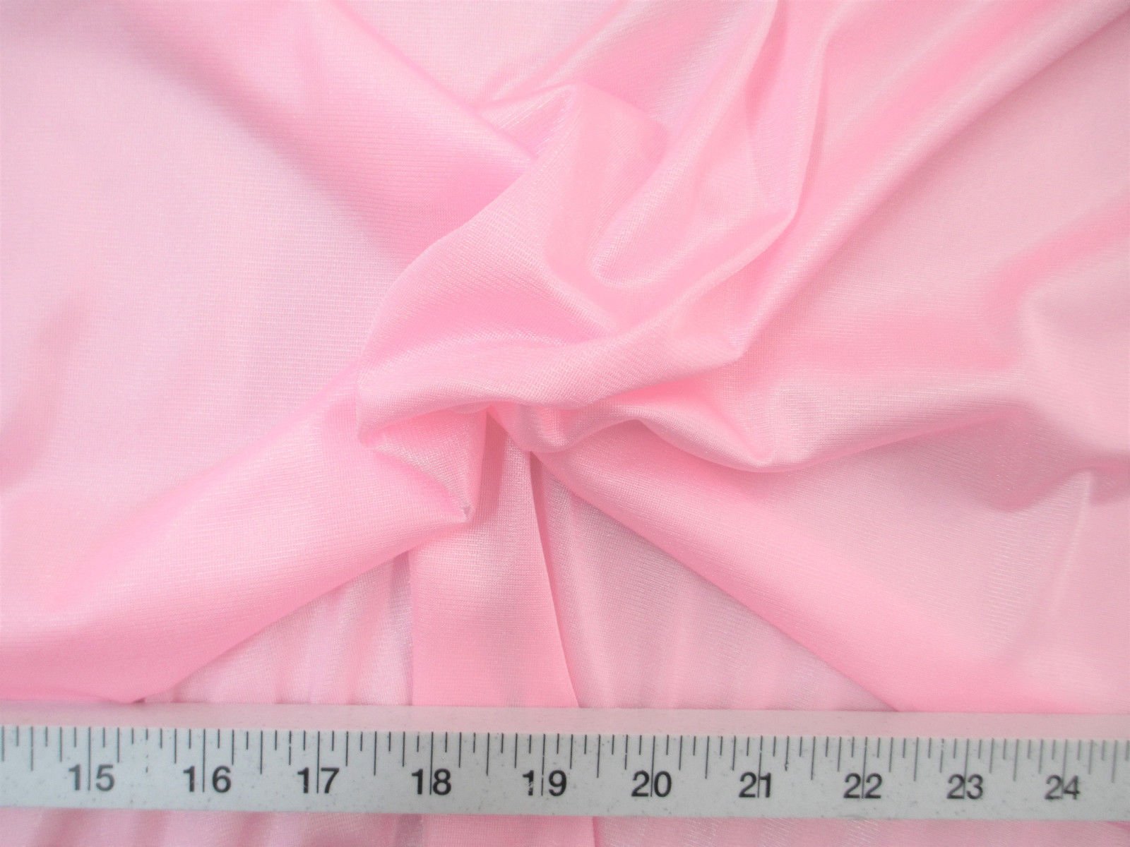 Yard Discount Fabric Nylon 40 Denier Tricot Stretch Light Pink 108 inch Wide TR16