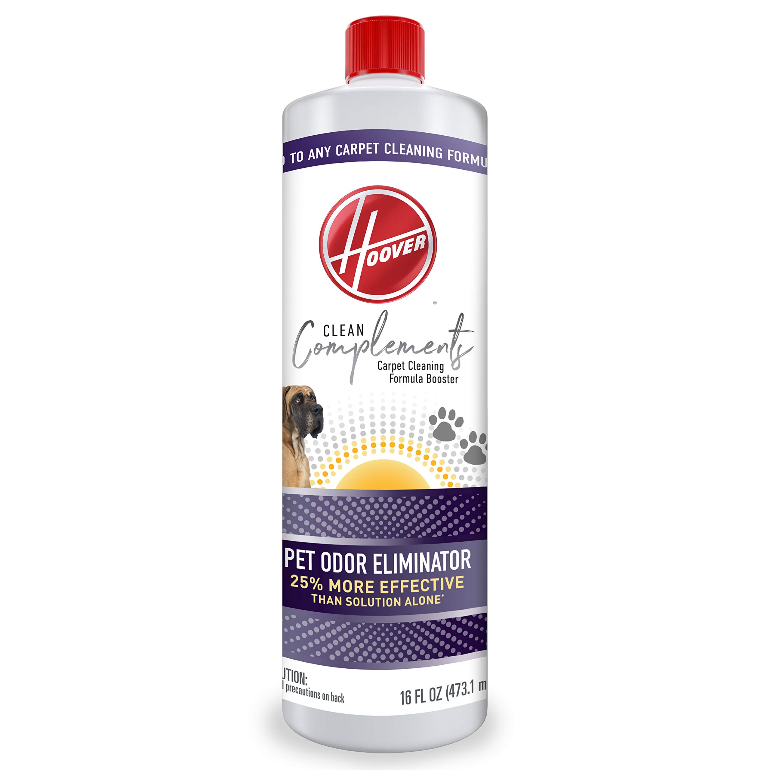 Hoover Complements Pet Odor Eliminator Carpet Cleaning Booster Formula for Machines, 16 oz Solution, Pack of 2, AH33030, White