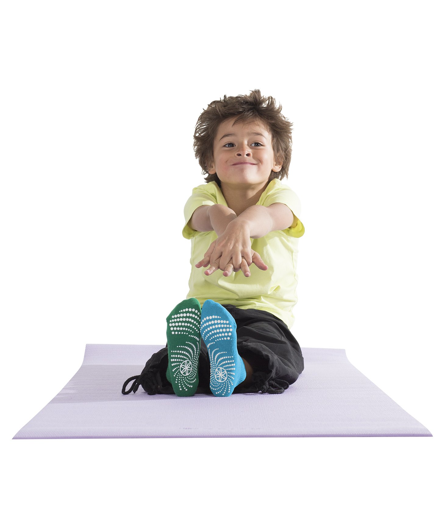 Gaiam Kids Yoga Socks (Pack of 2), Pink/Purple
