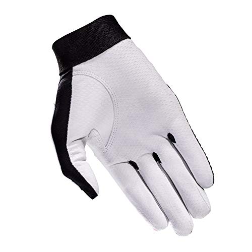 HEAD Leather Racquetball Glove - AMP Pro Copper Tech Glove for Right & Left Hand - Black/Silver/Red, Right - Medium