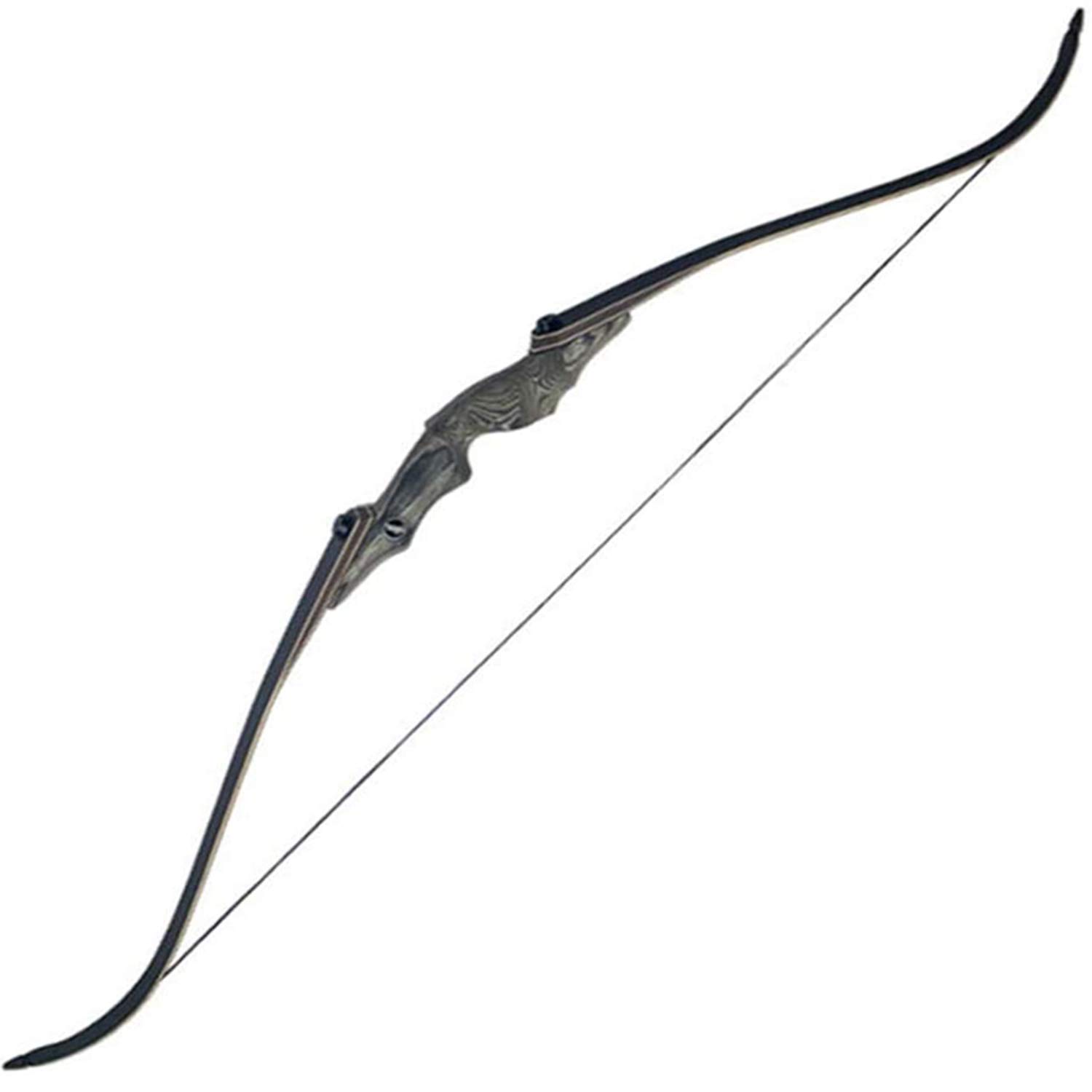 GOFEI Recurve Bow, 20-60LB Portable Detachable Beginner Starter Archer Wooden Split Bow, for Adult Archer Training Outdoor,A,50lb