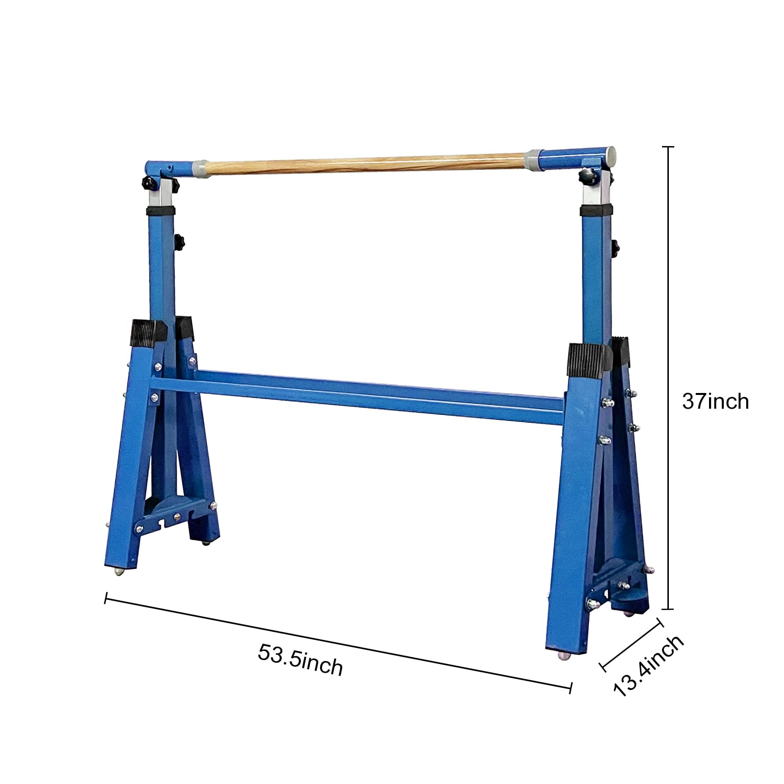 JC-ATHLETICS Foldable & Movable Gymnastic Kip Bar/Junior Training Bar/3' to 5' Adjustable Height,Home Gym Equipment,Ideal for Indoor and Home Training,1-4 Levels,260lbs Weight Capacity1