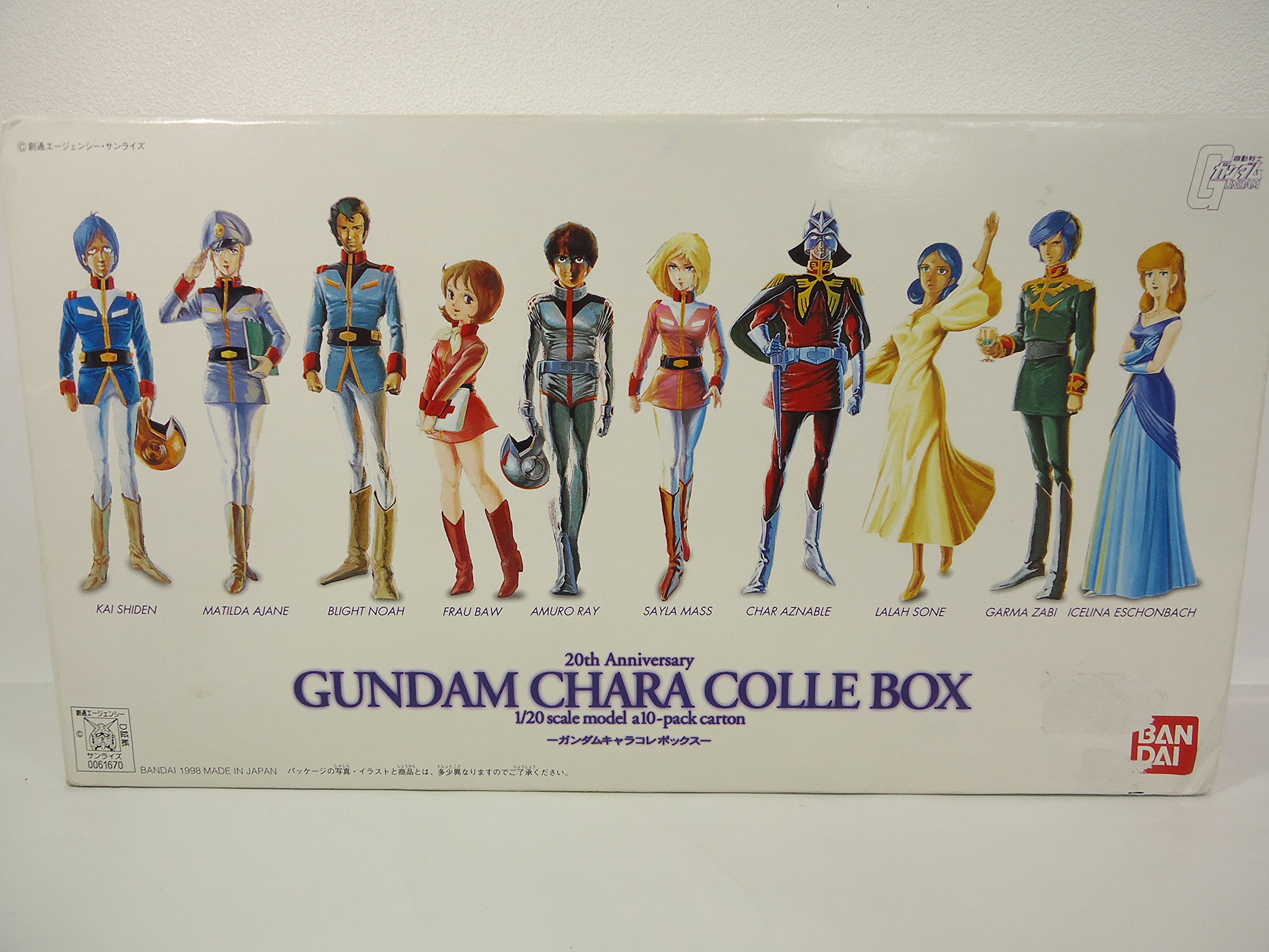 Gundam 20th Anniversary 1/20th Scale Character Model (10 Pack) by Bandai