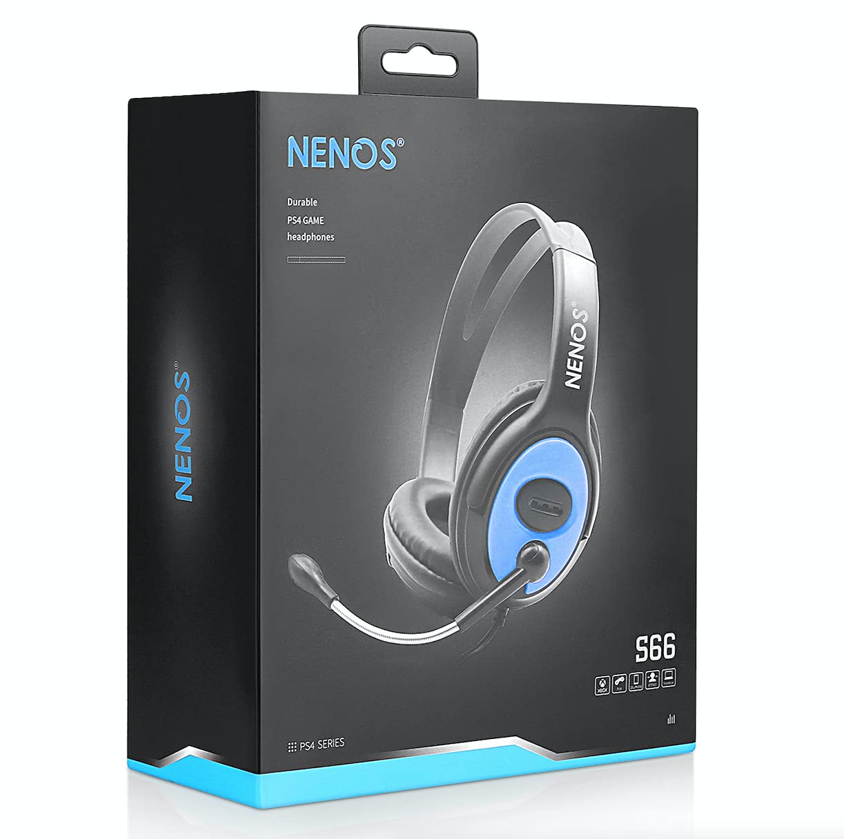 NENOS Computer Headset with Microphone Computer Headphones with Noise-Canceling Microphone Wired Headset for Business Meetings, Online Classes, Webinars Comfortable and Ergonomic