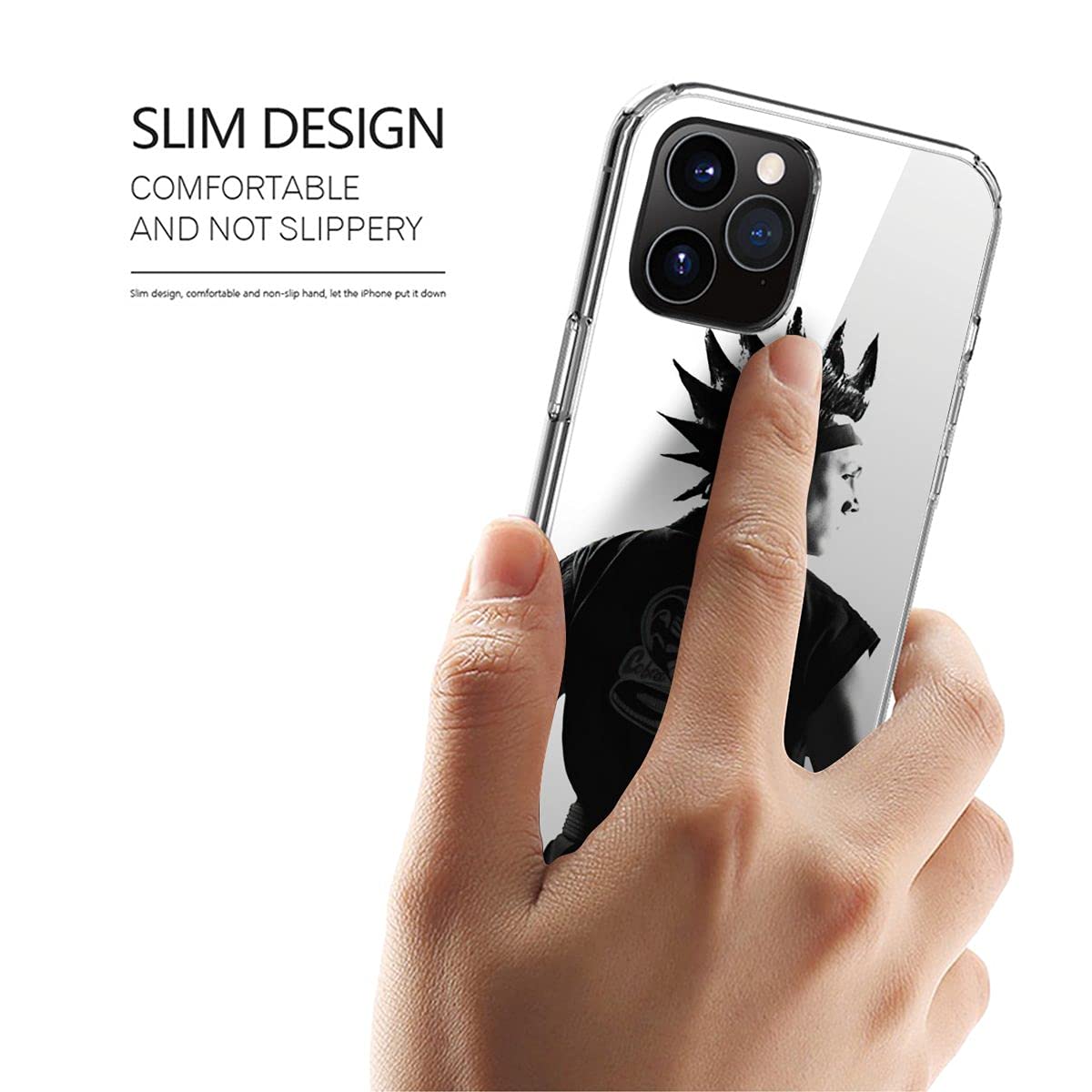 Generic Phone Case Compatible with iPhone Hawk Accessories Cobra Scratch Kai Waterproof in Shock Black and White 6 7 8 Plus Se 2020 X Xr 11 Pro Max 12 Mini, Transparent