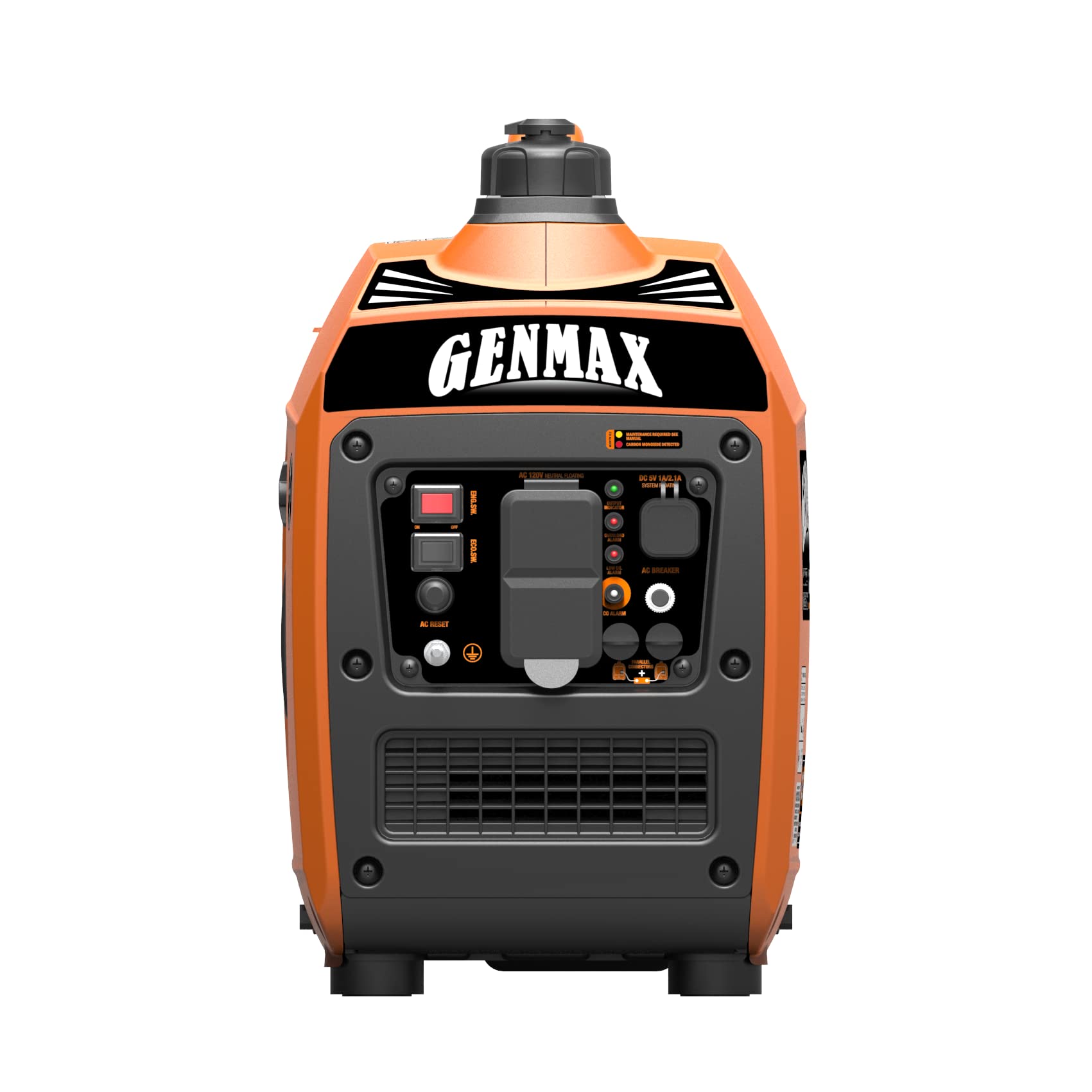 GENMAX Portable Generator,1200W Ultra-Quiet Gas Engine, EPA Compliant, Eco-Mode Feature, Ultra Lightweight for Backup Home Use & Camping (GM1200i)