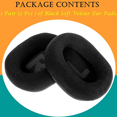 TaiZiChangQin Upgrade Ear Pads Ear Cushions Replacement Compatible with Sony MDR-RF895R MDR-RF895RK MDR-RF995RK WH-RF400R Headphone ( Black Velour Earpads )