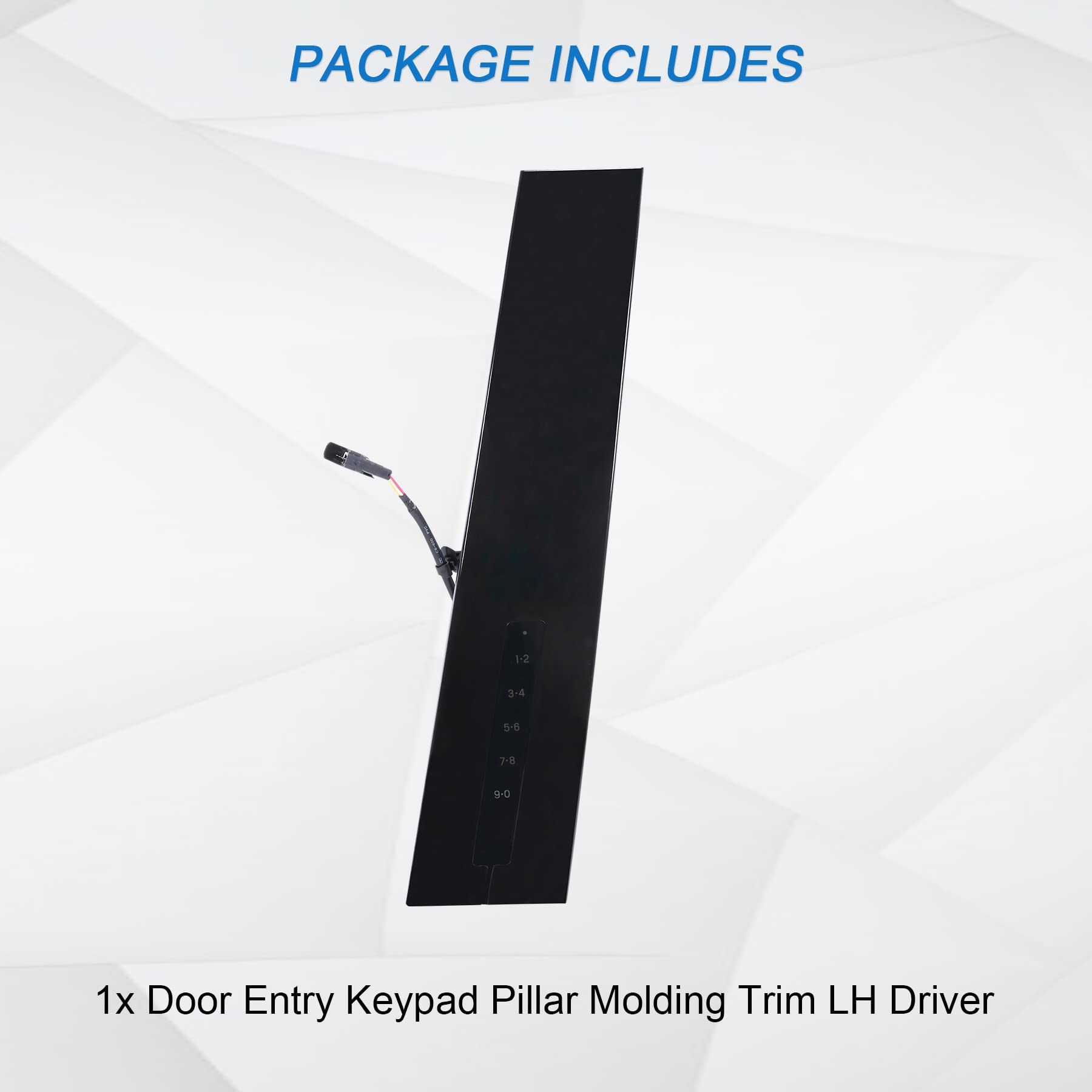 JDMSPEED New B Pillar Molding Trim with Door Entry Keypad Replacement for Ford Explorer 2011-2019 Replaces DB5Z-7820555-AC Door Pillar Applique Driver Front LH Side Left Outer