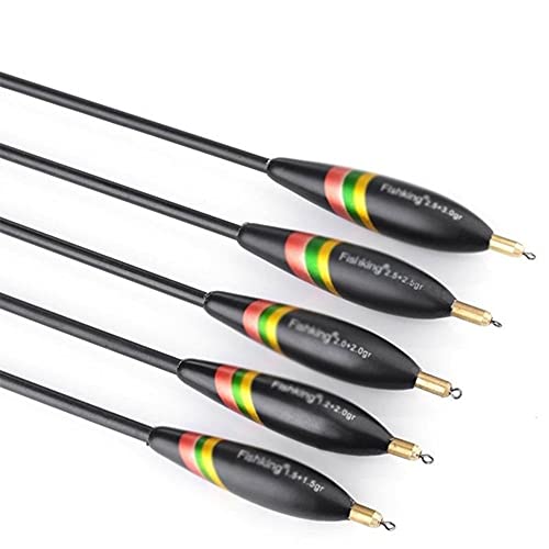 GPPZM 5pcs Fishing Floats Mixed Size Balsa Weight Bobber Cork Fir Float Vertical for Carp Durable Fishing Tackle