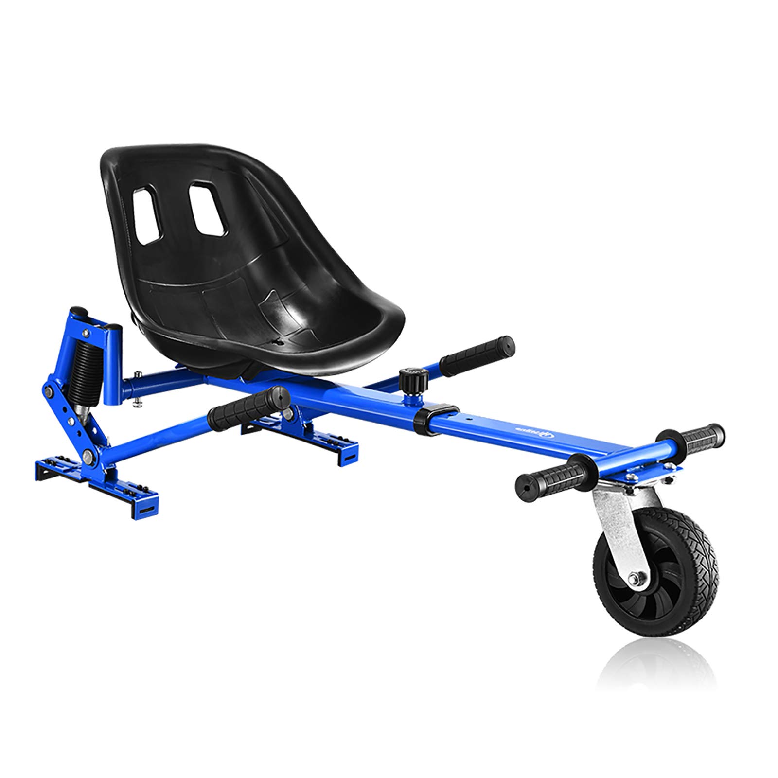 Hishine Hoverboard Seat Attachment for Self Balancing Scooter Go Kart Hover Board Accessories Compatible with 6'' 8.5'' 10'' for All Ages Adjustable Frame Length, Blue