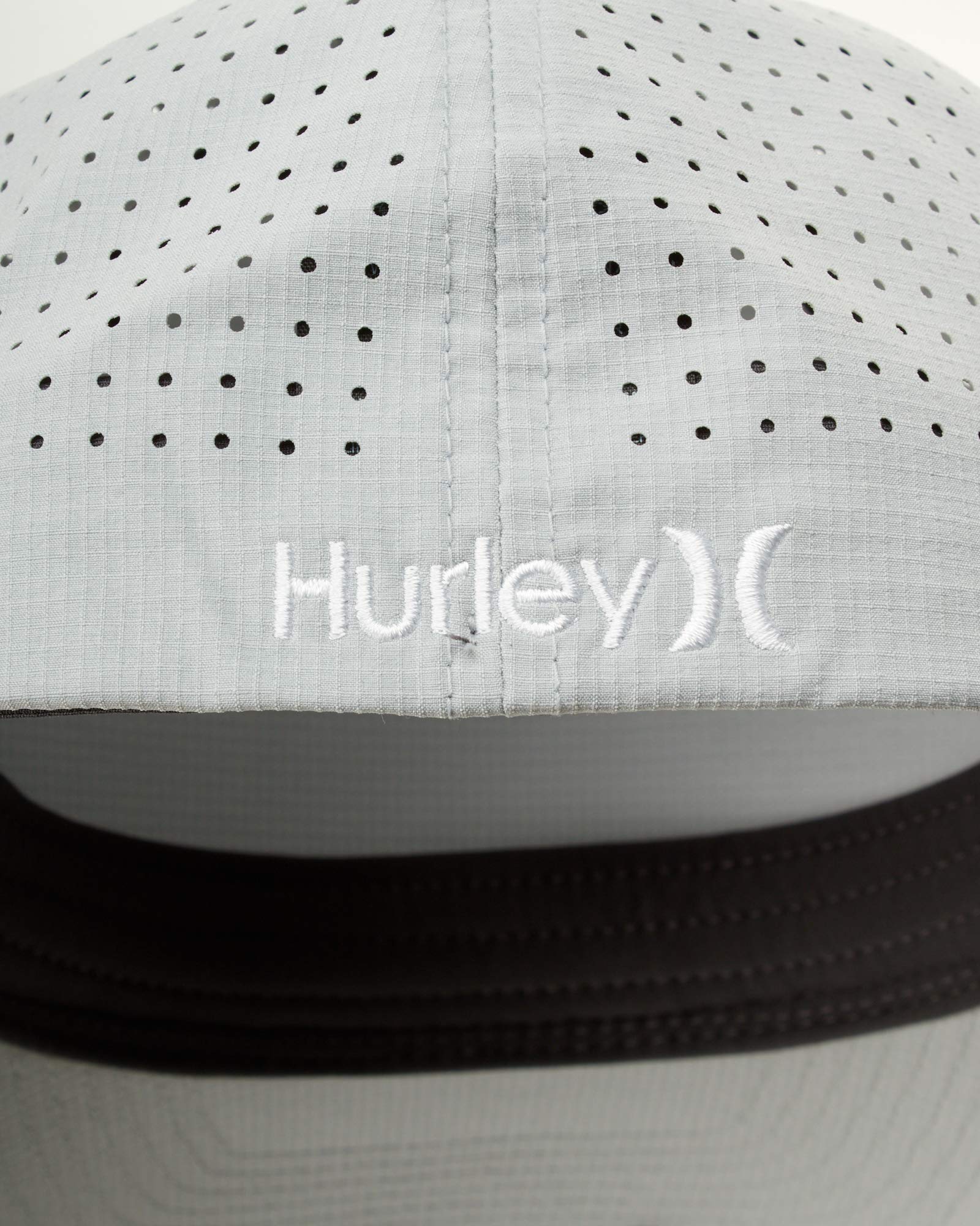 Hurley Men''s Baseball Cap - Phantom Advance Stretch Fitted Hat, UPF 50, Size L/XL, Wolf Grey