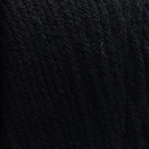 Red Heart Super Saver Yarn, 3 Pack, Gray Heather 3 Count & Super Saver Yarn, 3 Pack, Black 3 Count