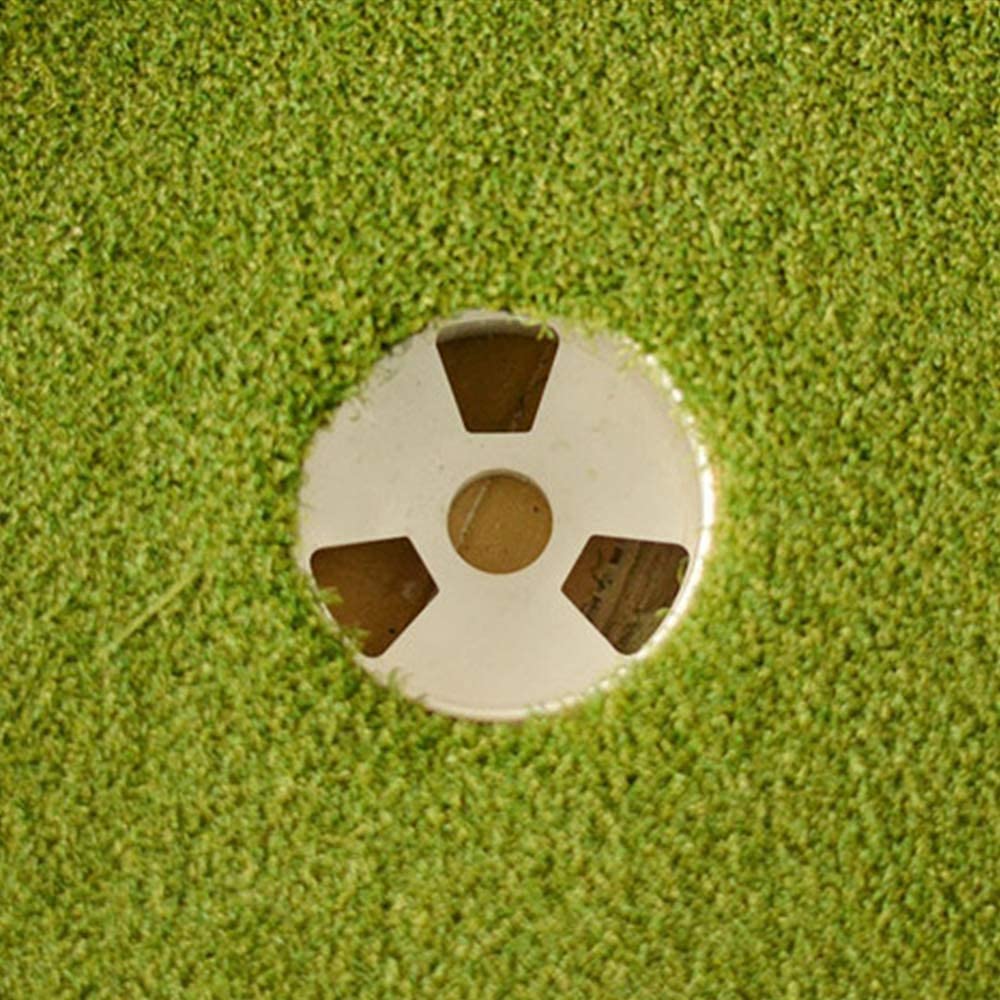 GOTAYA 4pcs Golf Hole Cups for Practice Putting Chipping Green Backyard Yard | 4β Depth Fit USGA LPGA PGA Regulations | White Plastic ABS Outdoor Indoor Cup