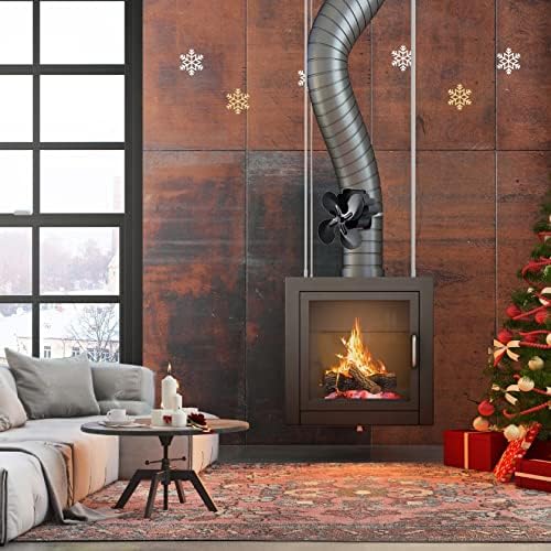 Heater Powered Stove Fan ,Flue Pipe Hanging Fireplace Fan of Wood/Log Burner/Fireplace ,Silent And Eco Friendly