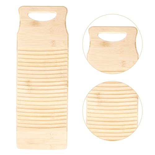 Washboard Bamboo Washboard 50x18x1.8cm Wash Board For Hand Washing Cloths Washboard For Laundry Hand Wash Board Clothes Washing Tool for Home Washboard Wood Washboard