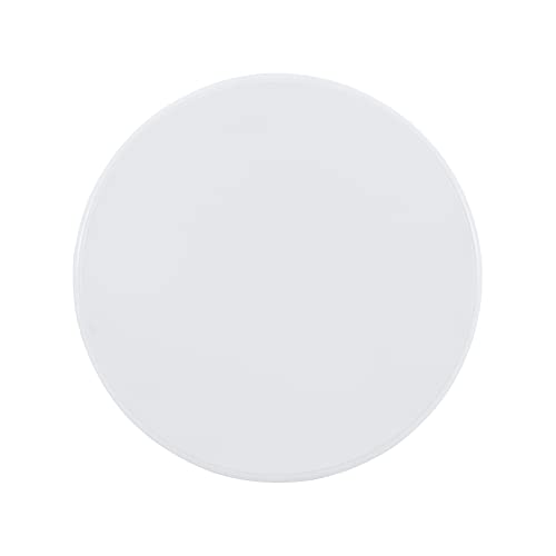 Powell White Pedestal Accent Table Pickins Round
