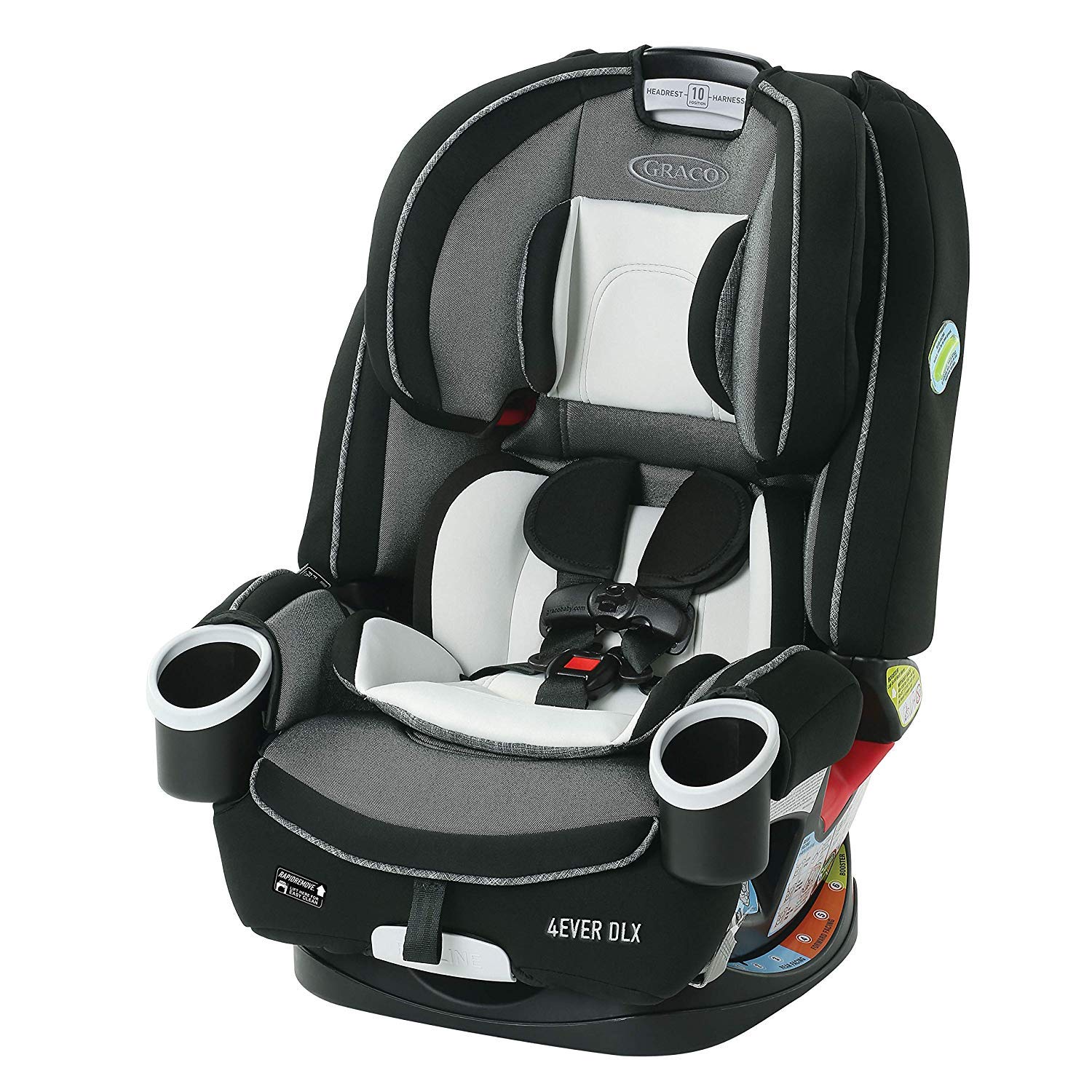Graco 4Ever DLX 4 in 1 Car Seat and Graco Extend2Fit Convertible Car Seat Bundle