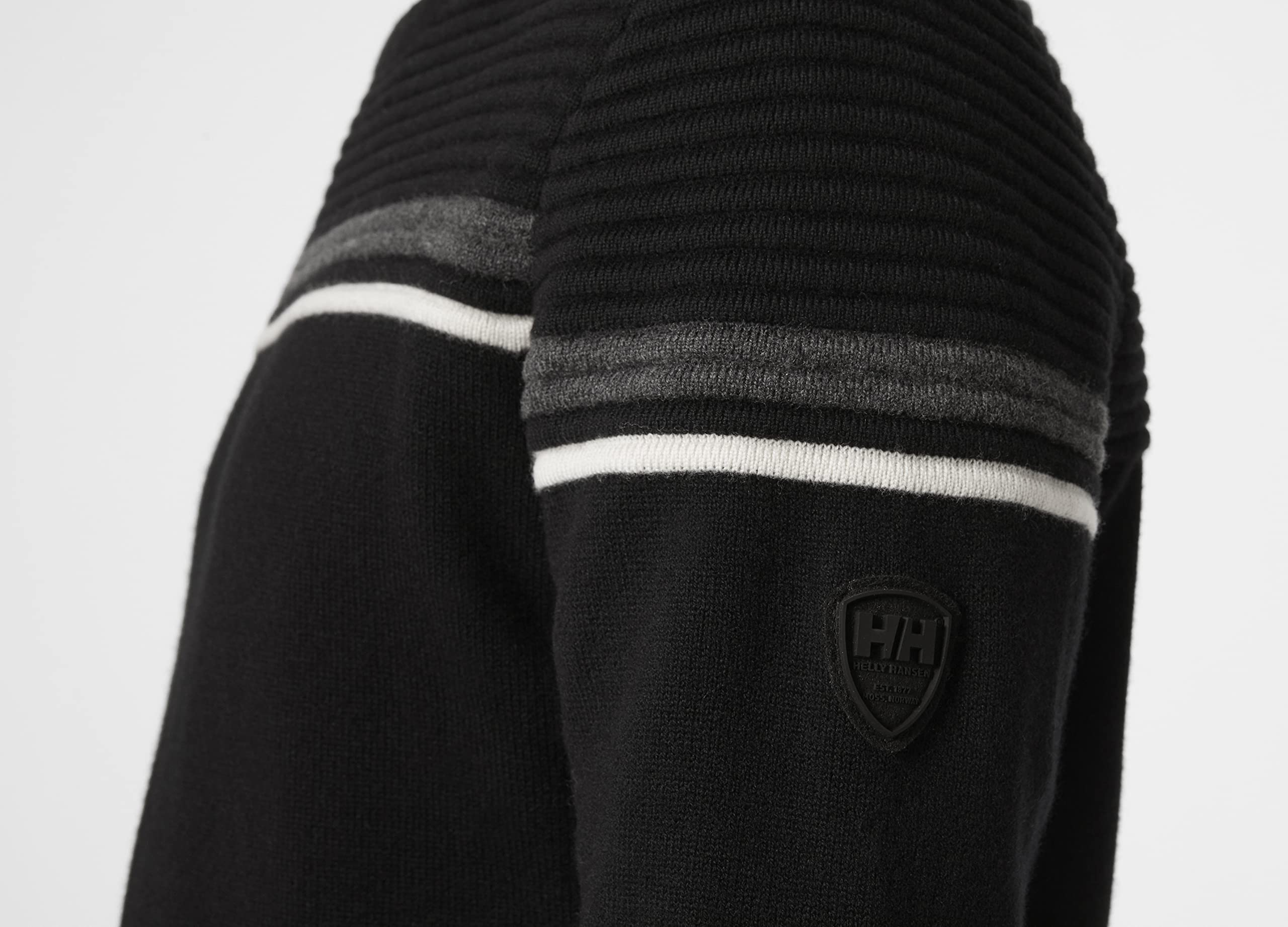 Helly Hansen Men's Carv Knitted Sweater, 990 Black, Large