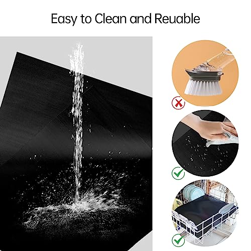 UBeesize 4 Pack Large Oven Liners for Bottom of Oven BPA and PFOA Free,16"x24" Thick Heavy Duty Non Stick Teflon Oven Mats for Electric, Gas, Toaster,Convection, Microwave Ovens and Grills