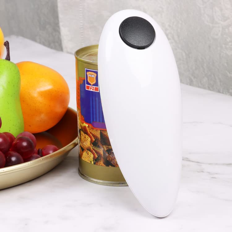Hands Free Automatic Can Opener: Electric One Touch Button - No Sharp Edge, Great For Arthritis, Battery Powered, Opens Cans in Seconds