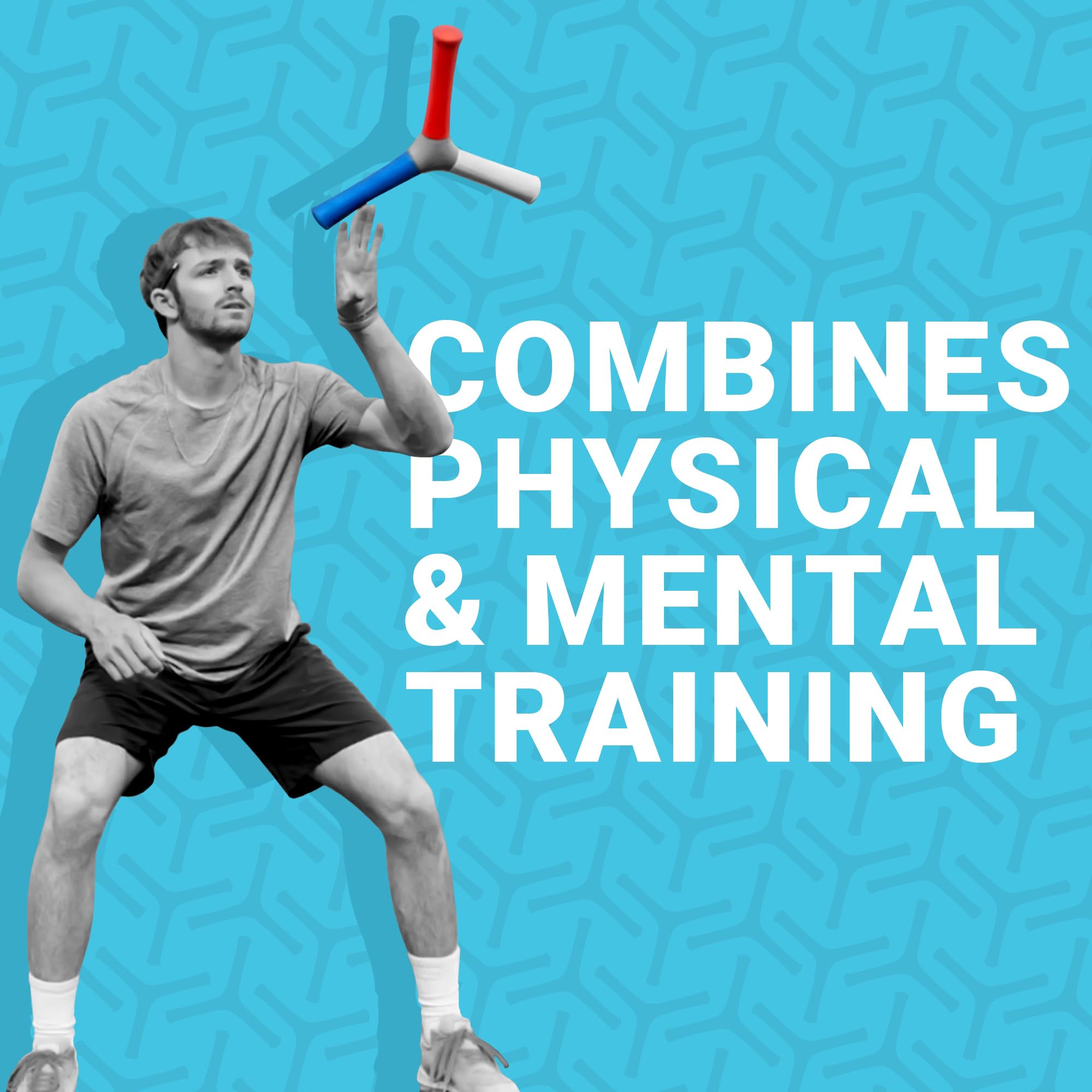 HECOstix - Red White Blue - Hand Eye Coordination & Reaction Speed Training Tool β Improve Sports Performance, Exercise, and Fun for All Ages
