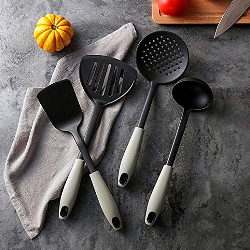 GGEBF 4-piece Combination of Long Handle High Temperature Resistant Kitchen Cooking Utensils for Non-stick Pan
