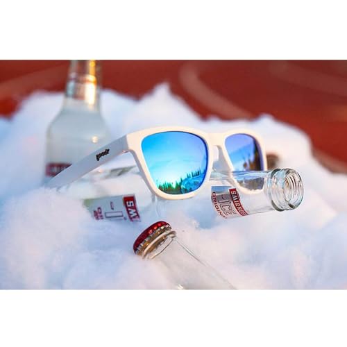 Goodr OG Polarized Sunglasses Sunbathing with Wizards/Light Blue, One Size - Men's