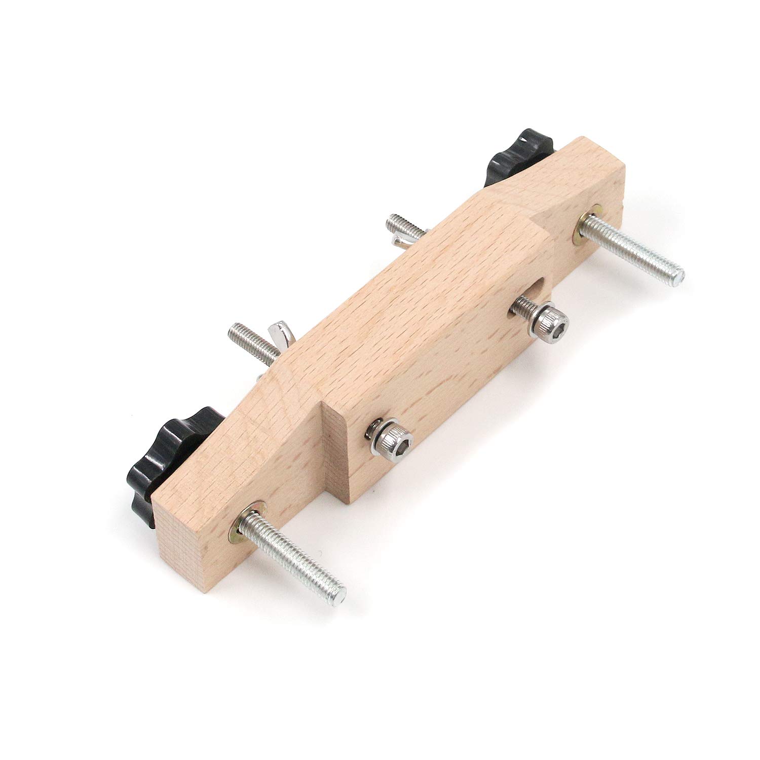 Geesatis Luthier Tools Maple Guitar Bridge Clamp 1 Set Guitar Fixture Clip Guitar Bridge Repair Replace Tool, Wood, Stainless Steel